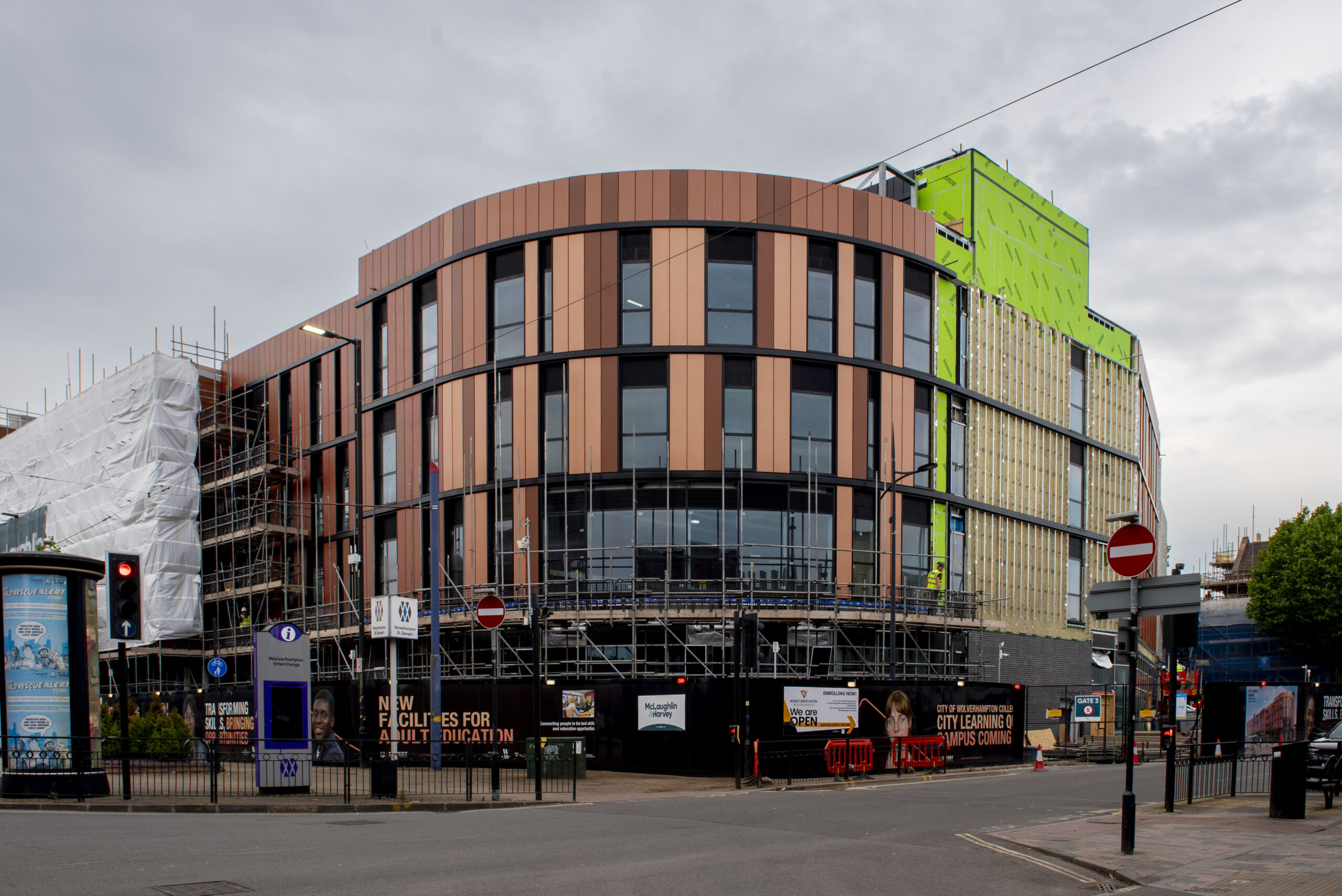Wraps coming off new Wolverhampton City Learning Quarter college campus ...